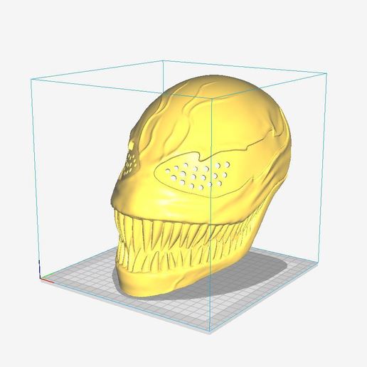 Download STL file Venom Half Mask -Marvel Cosplay - Halloween Mask • 3D ...
