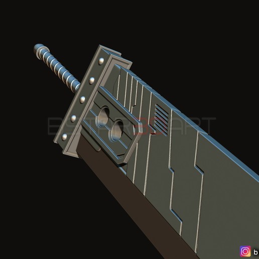 Télécharger fichier STL Buster Sword Cloud - Final Fantasy VII Remake ...