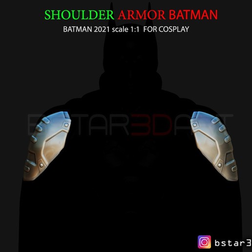 Descargar archivos 3D Pauldron Armor -Batman Shoulder Armor 2021 ...