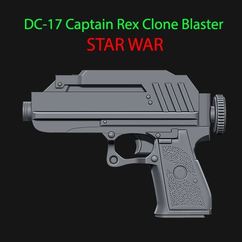 Download 3D printer model DC-17 Captain Rex Clone Blaster for cosplay ...