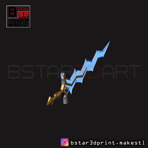 Download STL file Fire Emblem Awakening Robin Levin Sword - Weapon ...