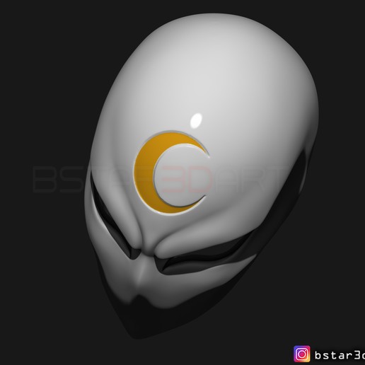 Download 3D printer templates Moon Knight Mask - Marvel helmet ・ Cults