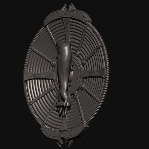 Download STL file Shield of Kratos - Guardian Shield - God of War 2018 ...