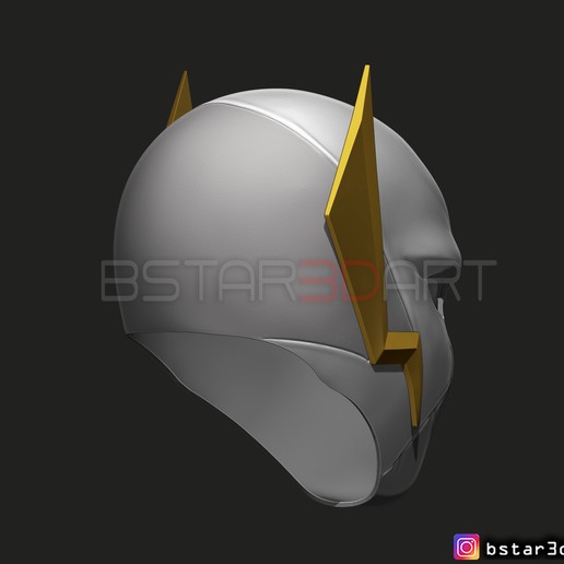 Download STL file Godspeed Mask - Flash God Season 6 - Flash cosplay ...