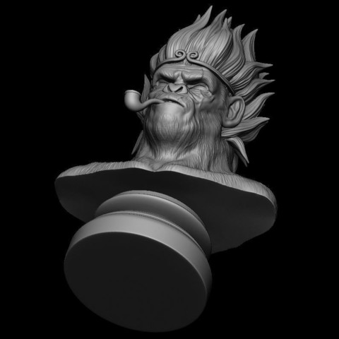 Download STL King Monkey 3D print model ・ Cults