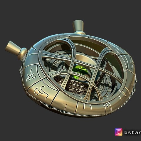 Download 3D printer model Eye Of Agamotto - TIME STONE - Doctor Strange ...