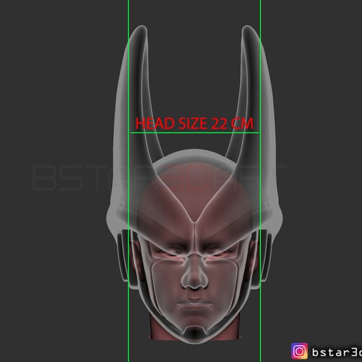 Download STL file CELL Mask -Dragon Ball Z Cosplay or custom • 3D print ...