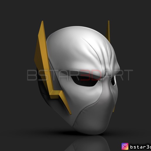 Download STL file Godspeed Mask - Flash God Season 6 - Flash cosplay ...