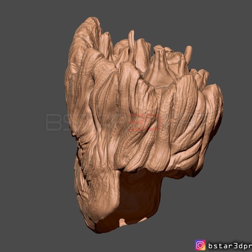 Download STL file Groot mask - Guardians of the Galaxy - Marvel comics ...