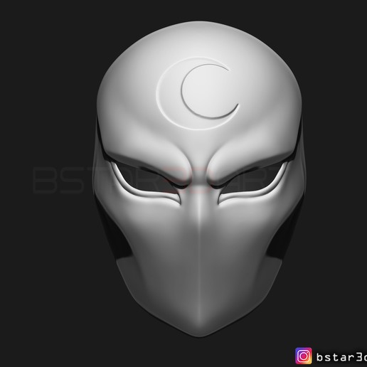 Download 3D printer templates Moon Knight Mask - Marvel helmet ・ Cults