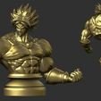 Download 3D printing files Broly Bust - Dragonball FighterZ ・ Cults