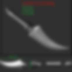 Download STL Scimitar Knife Weapon ・ Cults