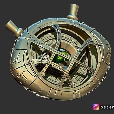 Download 3D printer model Eye Of Agamotto - TIME STONE - Doctor Strange ...