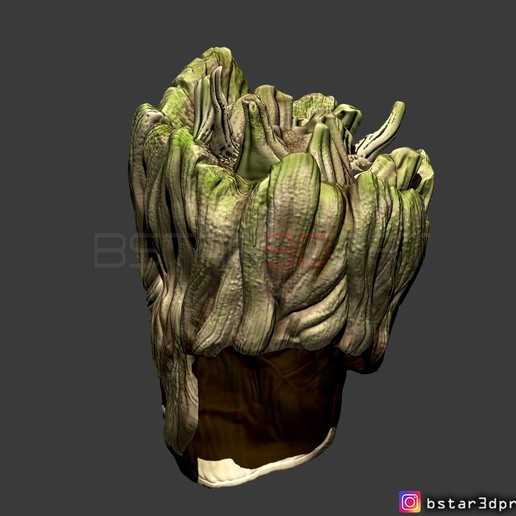 Download STL file Groot mask - Guardians of the Galaxy - Marvel comics ...
