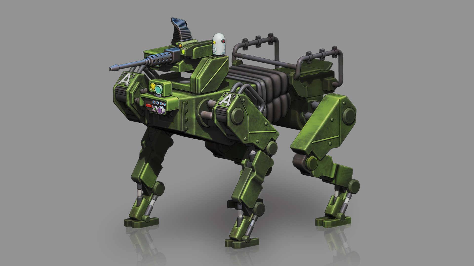3D printing Robot Dog - Battle Field 2042 - High Quality Model・Cults