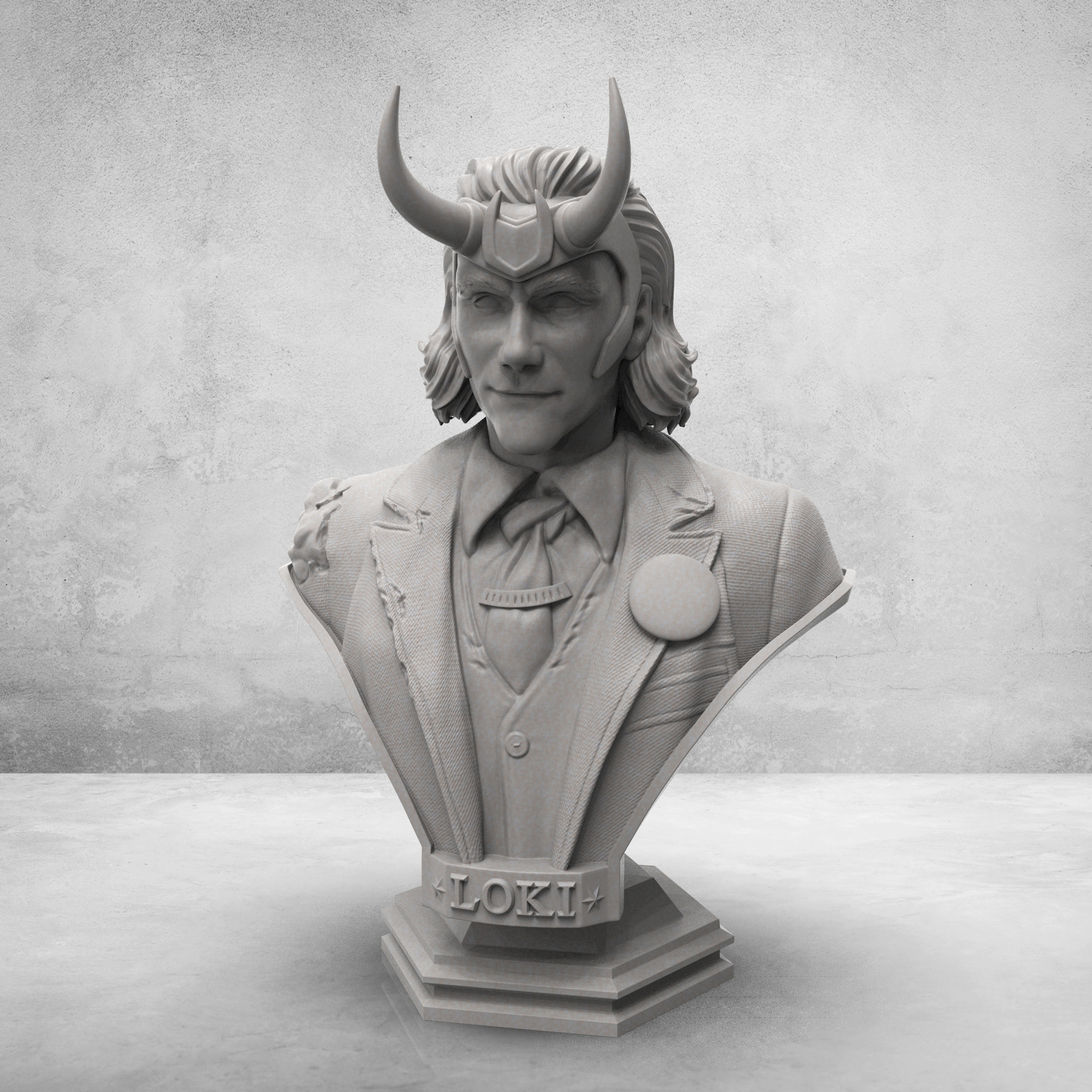 3D printable Loki Bust - TV series 2021 - Marvel Comics 3D print model ...