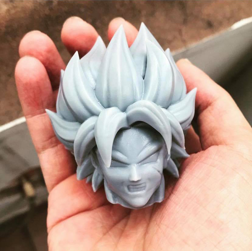 3D printer Broly Bust - from Broly Movie 2019 • made with Anycubic・Cults