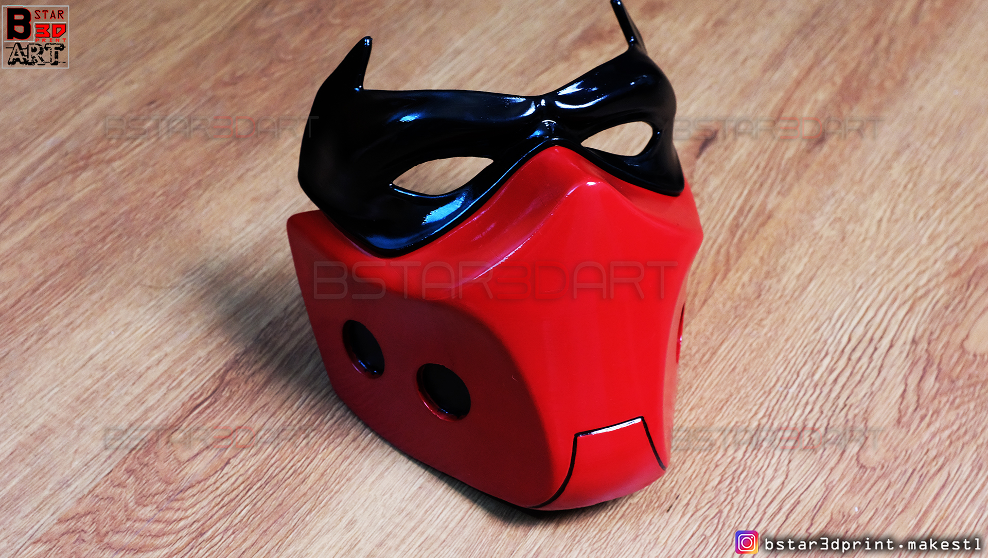 3D printable Red Hood Mask - DC comics Cosplay • made with Anycubic・Cults
