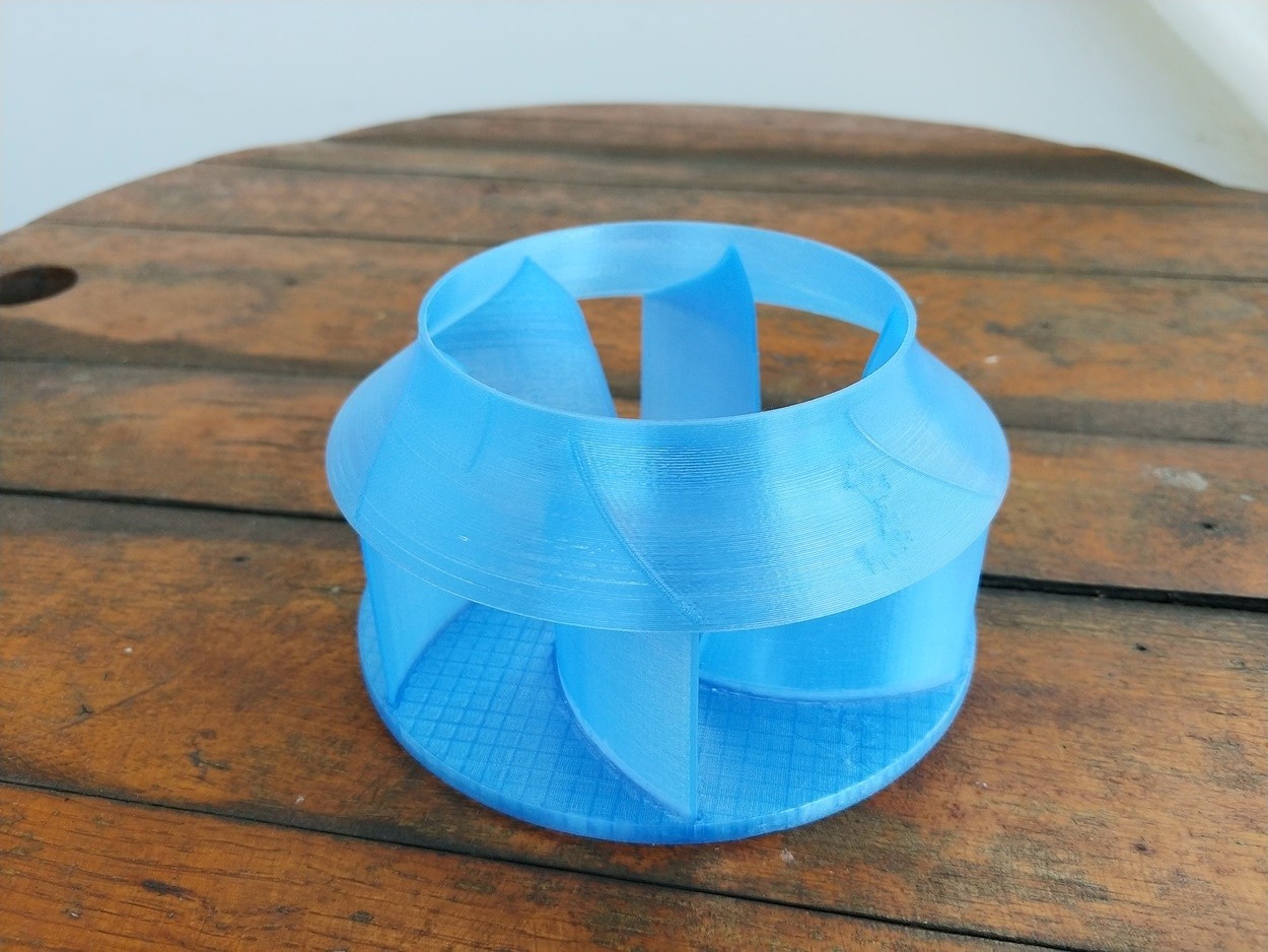 Free STL file Radial Fan Impeller / Radialventilator Laufrad - 125RL-6X ...