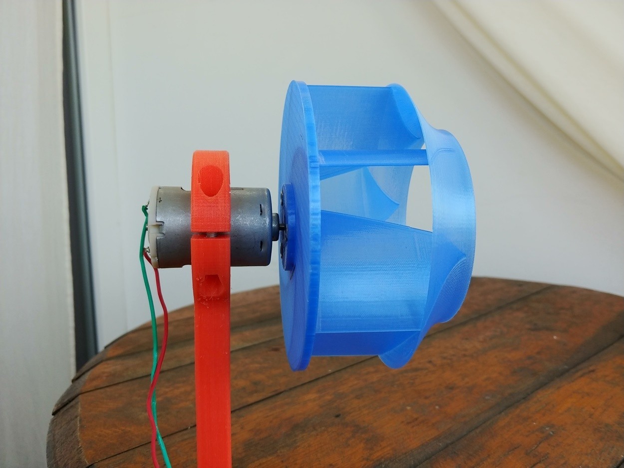 Free STL file Radial Fan Impeller / Radialventilator Laufrad - 125RL-6X ...