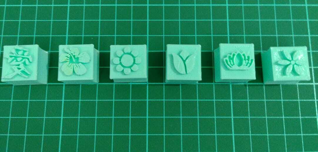 STL file PACK 6 STAMPS FOR CERAMICS・Model to download and 3D print・Cults