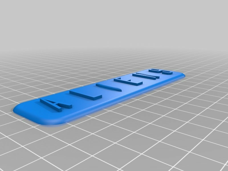 Бесплатный STL файл ALIENS logo sign・3D-печатная модель для загрузки・Cults