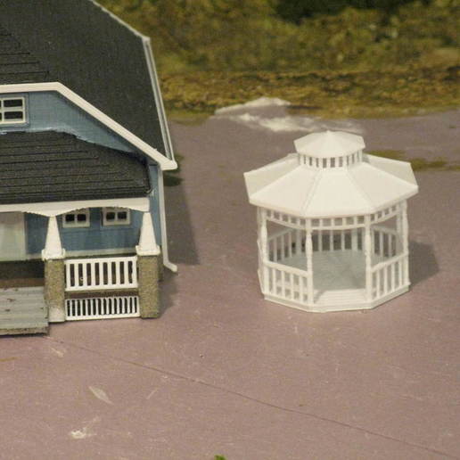 Download free STL file HO Scale Gazebo • 3D printable model ・ Cults
