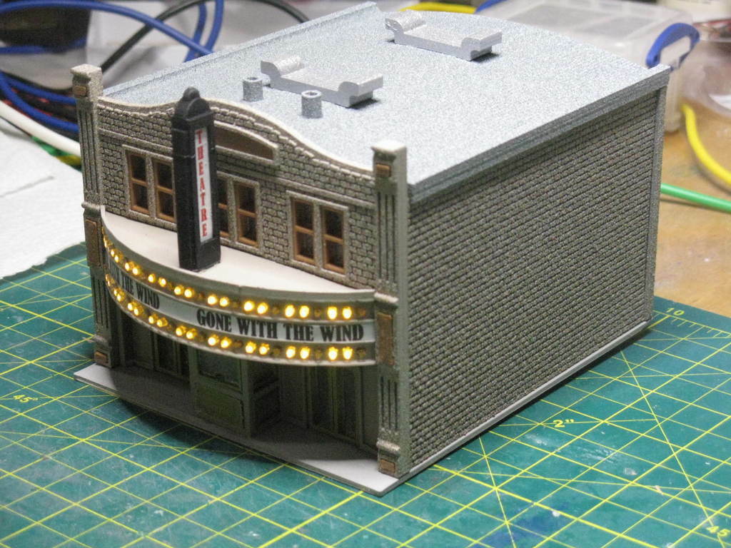 Free STL file HO Scale Main Street Nine - Theater 🎭・3D print object to ...