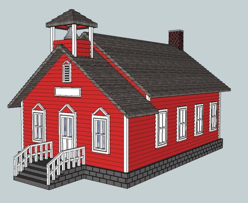 Free STL file HO Scale One Room Schoolhouse・3D printable model to ...