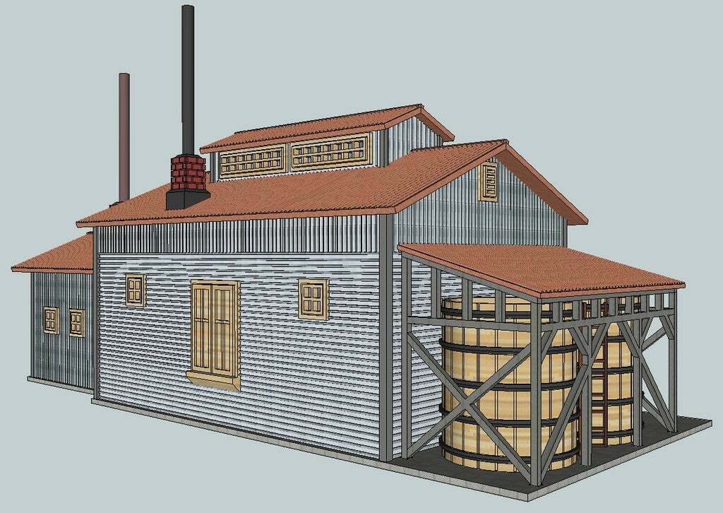 Free STL file HO Scale Pickle Factory 🧑‍🏭・3D printer model to download ...