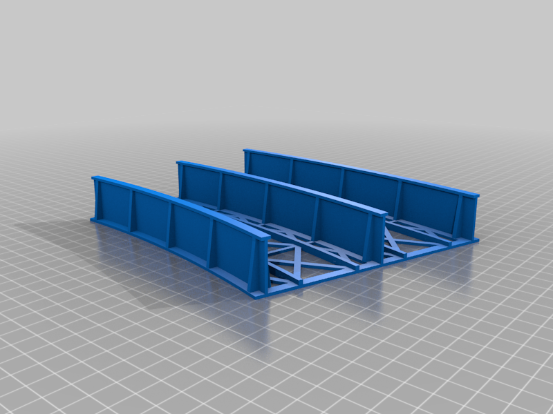 Free STL file HO Scale Double Curved Bridge・3D print design to download ...