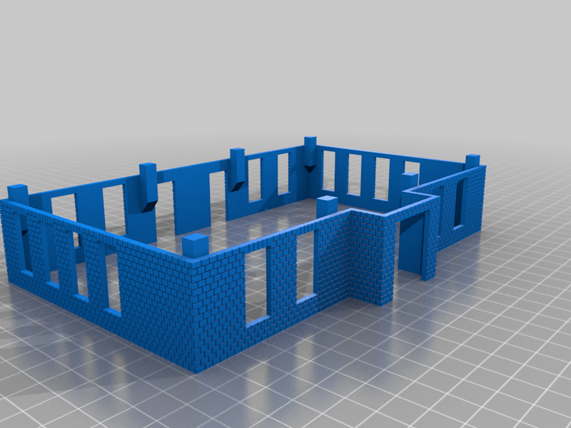 Free STL file HO Scale School Building 🏫・3D printable model to download ...