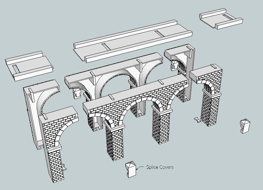 Free STL file HO Scale Arched Stone Bridge 🌉・3D print model to download ...