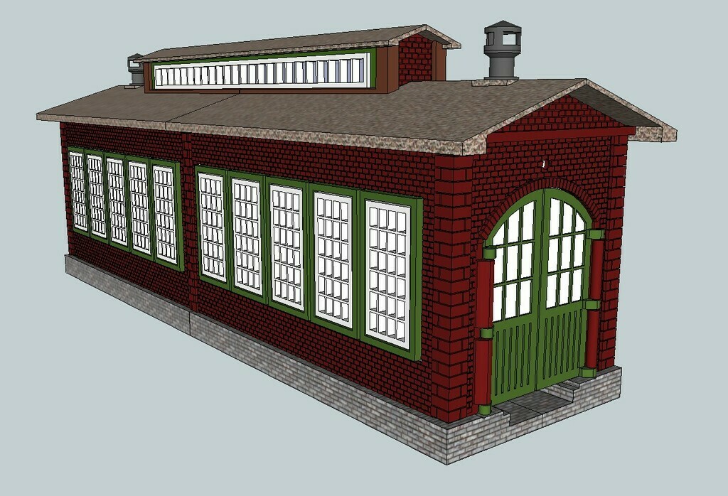 Free 3D file HO Scale One Stall Engine House 🏠・Model to download and 3D ...