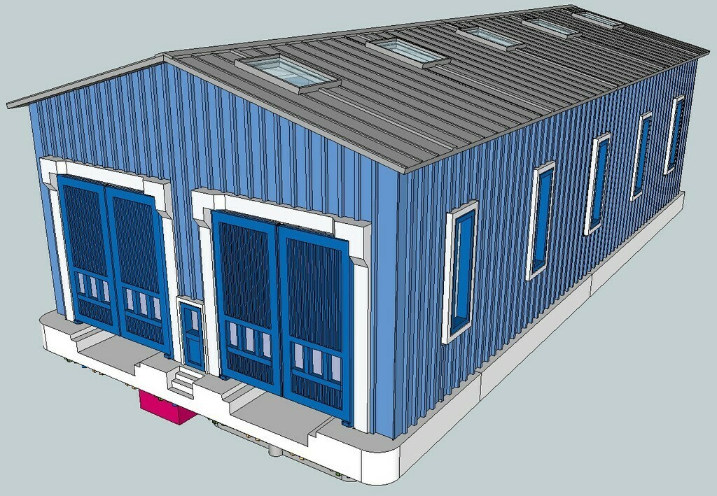 Free STL file HO Scale Modern Two Stall Engine Shed 🏠・3D print design ...