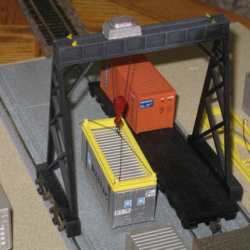 Download free STL file HO Scale Container and Truck Loading Facility ...