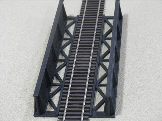 Free STL file HO Scale Straight Bridge 7.5 Inches・3D print design to ...