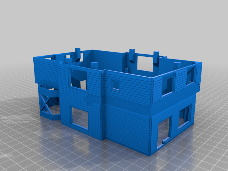 Free STL file HO Scale The Modern House No. 132・3D printable model to ...