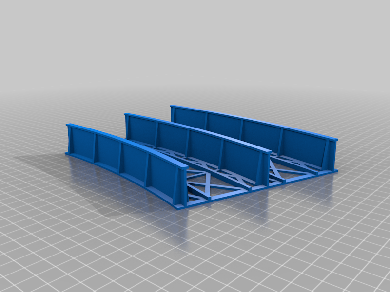 Free STL file HO Scale Double Curved Bridge 22-24.5・3D printable model ...
