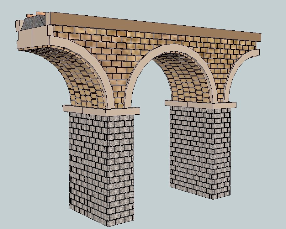 Free STL file HO Scale Arched Stone Bridge 🌉・3D print model to download ...