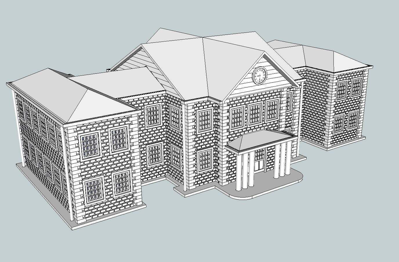 Download free STL file HO Scale School • Object to 3D print ・ Cults