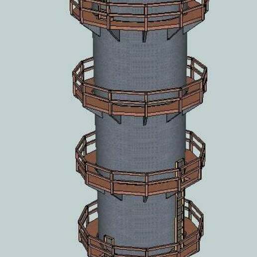 Download free STL file HO Scale Vertical Grain Dryer • 3D printable ...