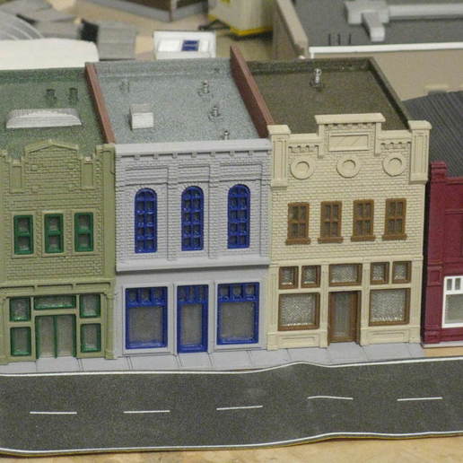Download free STL file HO Scale Main Street Six, Seven, and Eight • 3D ...