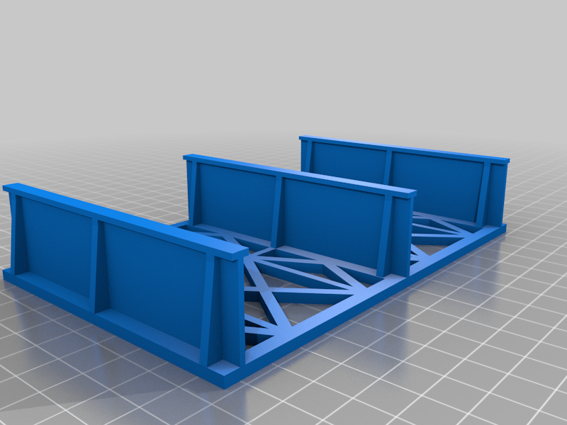 Free STL file HO Scale Double Bridge 3.75 Inches 🌉・3D printing design ...