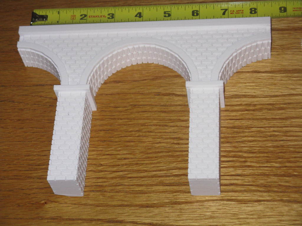 Free STL file HO Scale Arched Stone Bridge 🌉・3D print model to download ...
