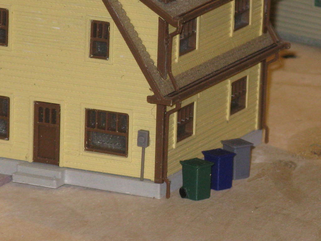 Free STL file HO Scale Garbage Recycle Yard Wastes Totes・Design to ...