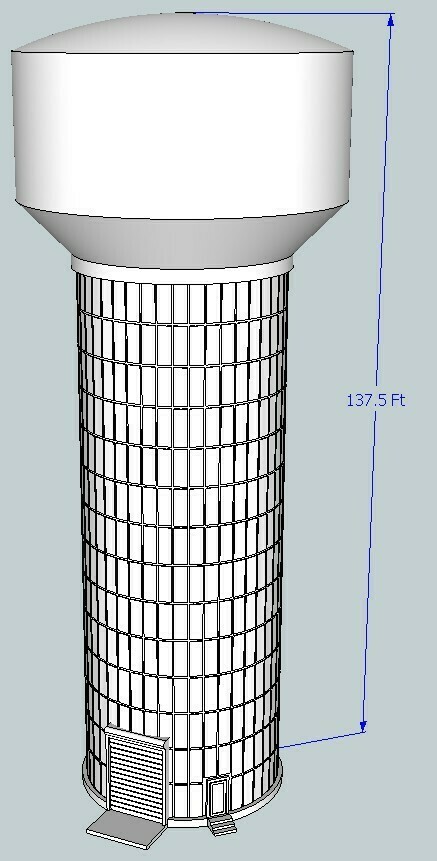 Free STL file HO Scale Composite Water Tower・3D printing design to ...