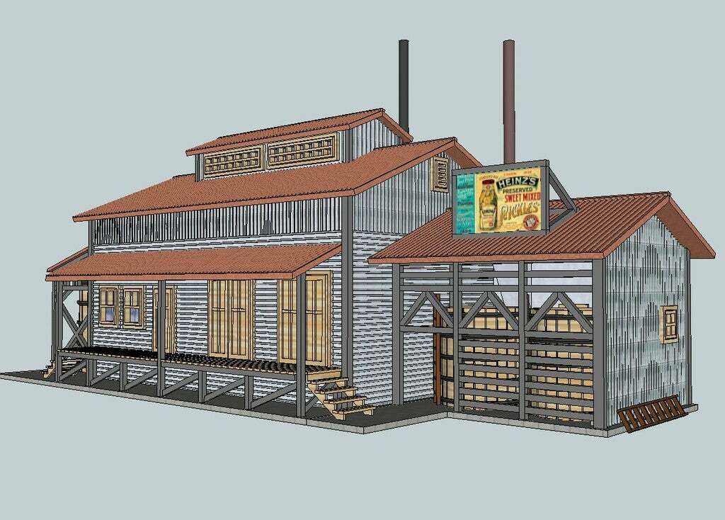 Free STL file HO Scale Pickle Factory・3D printer model to download・Cults