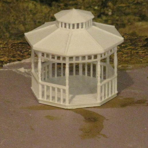 Download free STL file HO Scale Gazebo • 3D printable model ・ Cults
