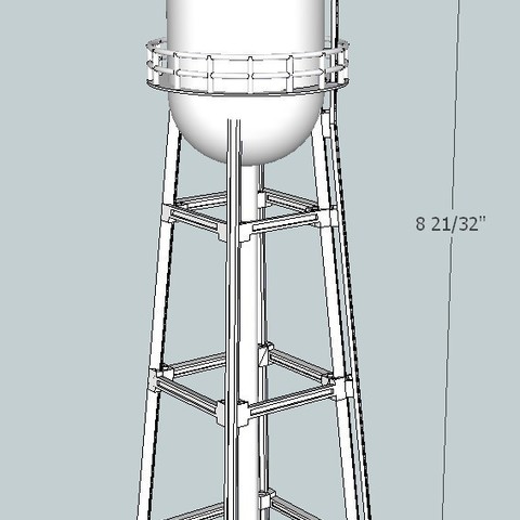 Download free STL HO Scale Water Tower ・ Cults